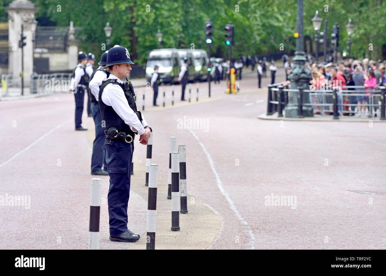 London, England, UK. Metropolitan Police officers on duty around ...
