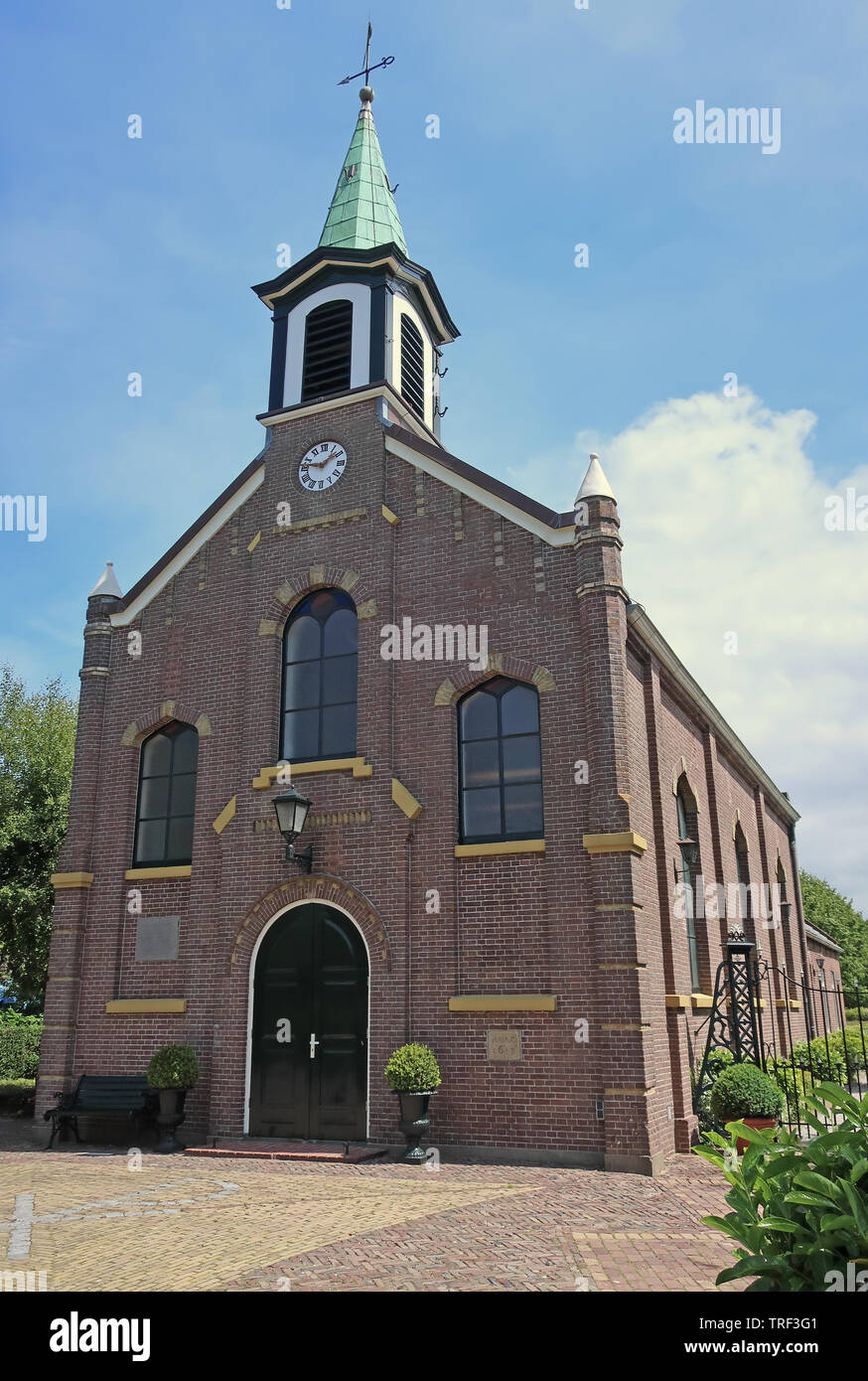 Old hystoric church on kaag island holland Stock Photo - Alamy