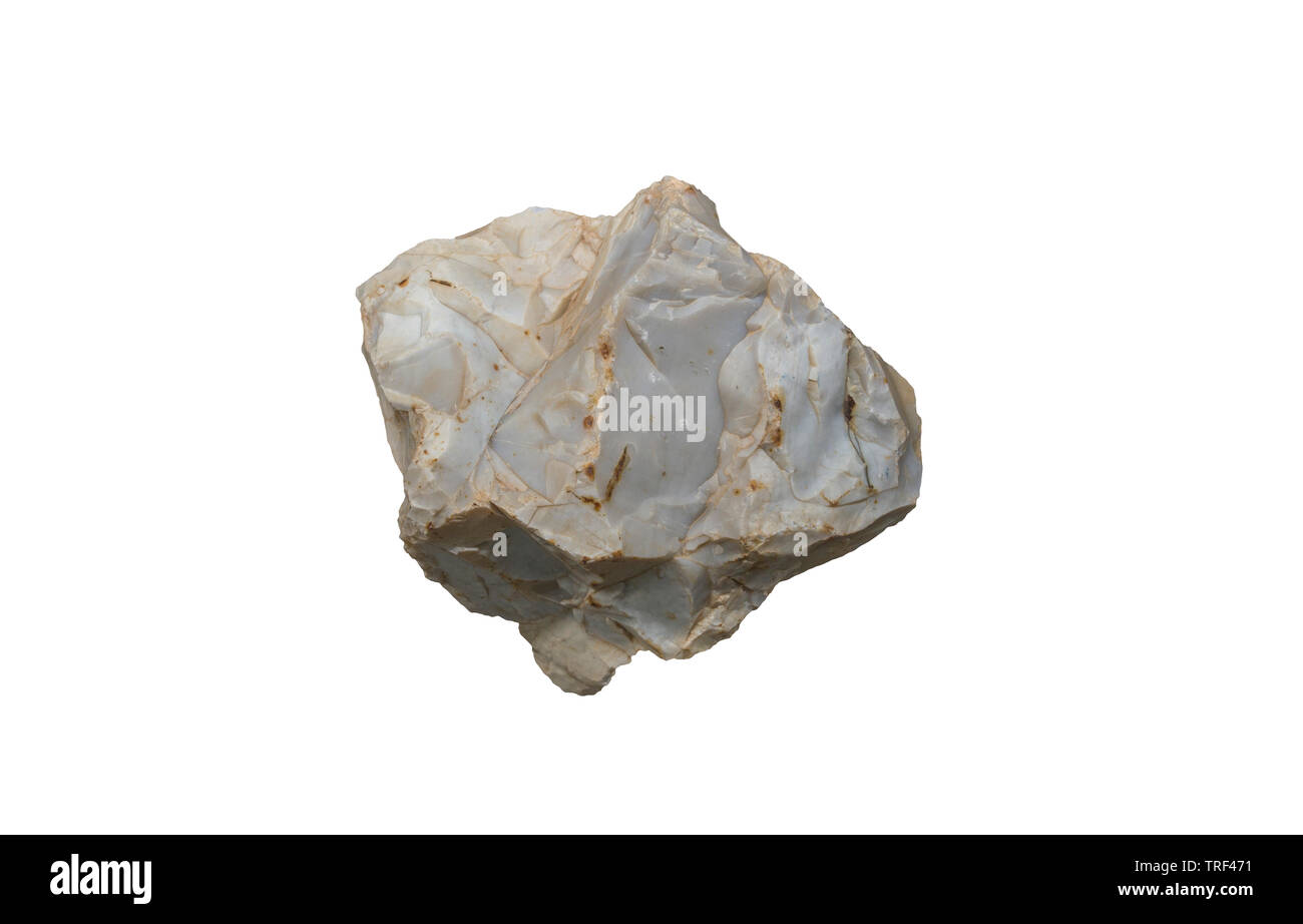 Silex fragment, raw material used for lithic industry at prehistoric ...