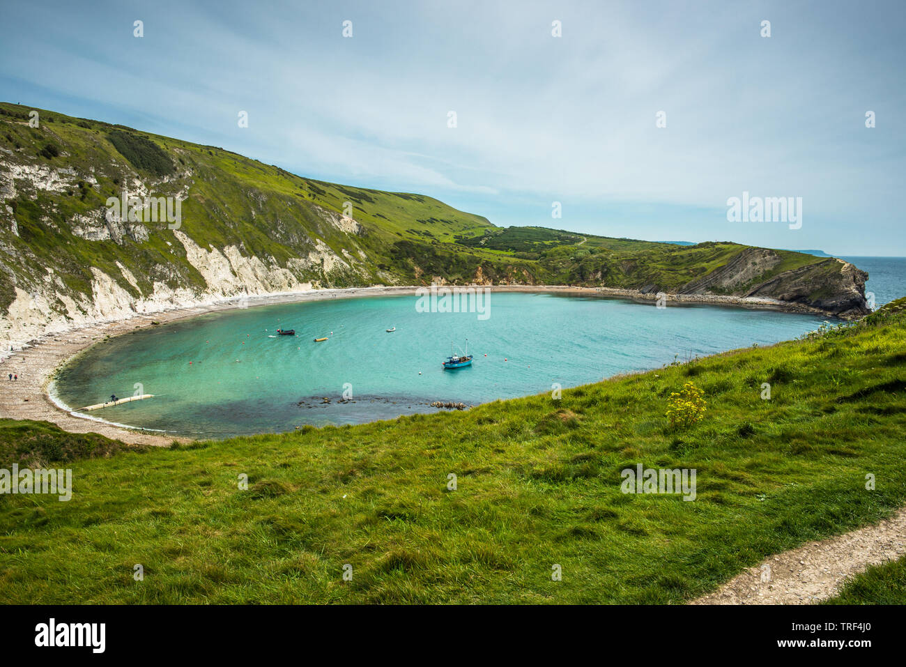 Lulworth cove aerial hi-res stock photography and images - Alamy