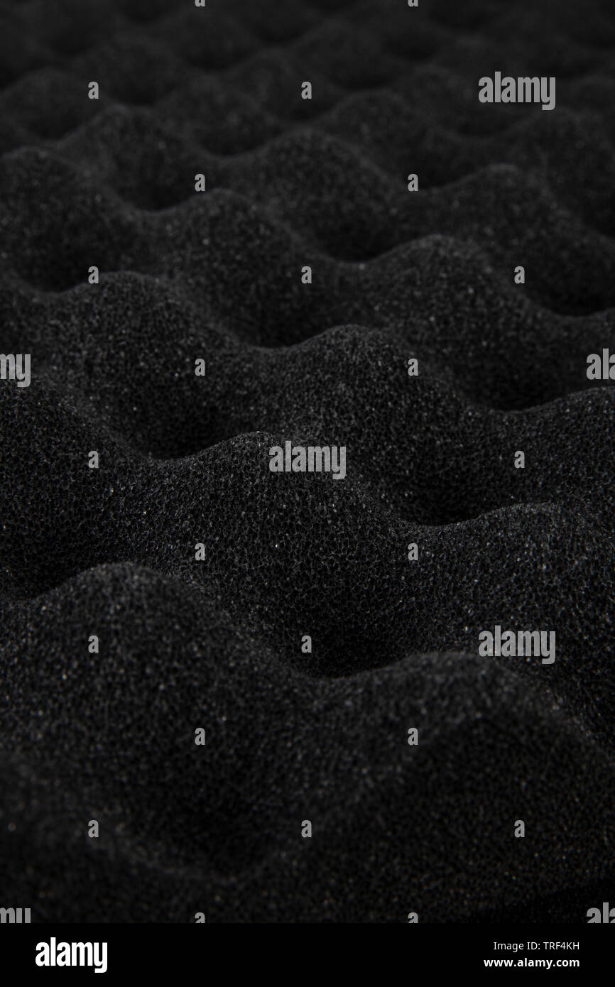 The pattern of the soundproof panel of polyurethane foam. Sound ...