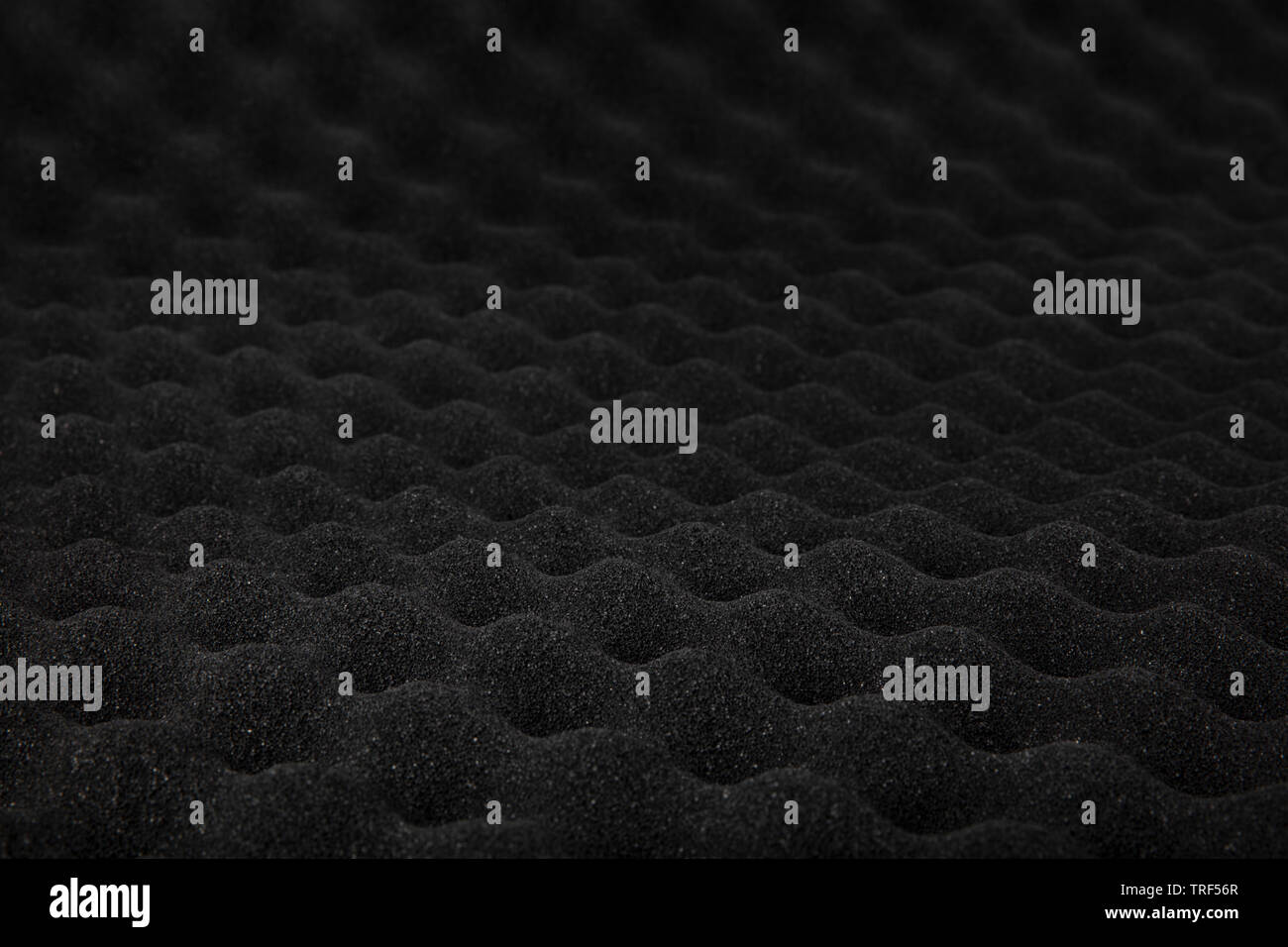 The pattern of the soundproof panel of polyurethane foam. Sound ...