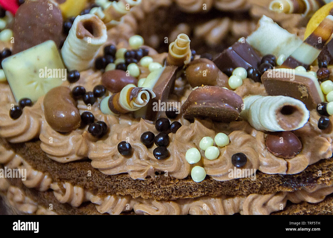 Layer cake texture close up hi-res stock photography and images - Alamy