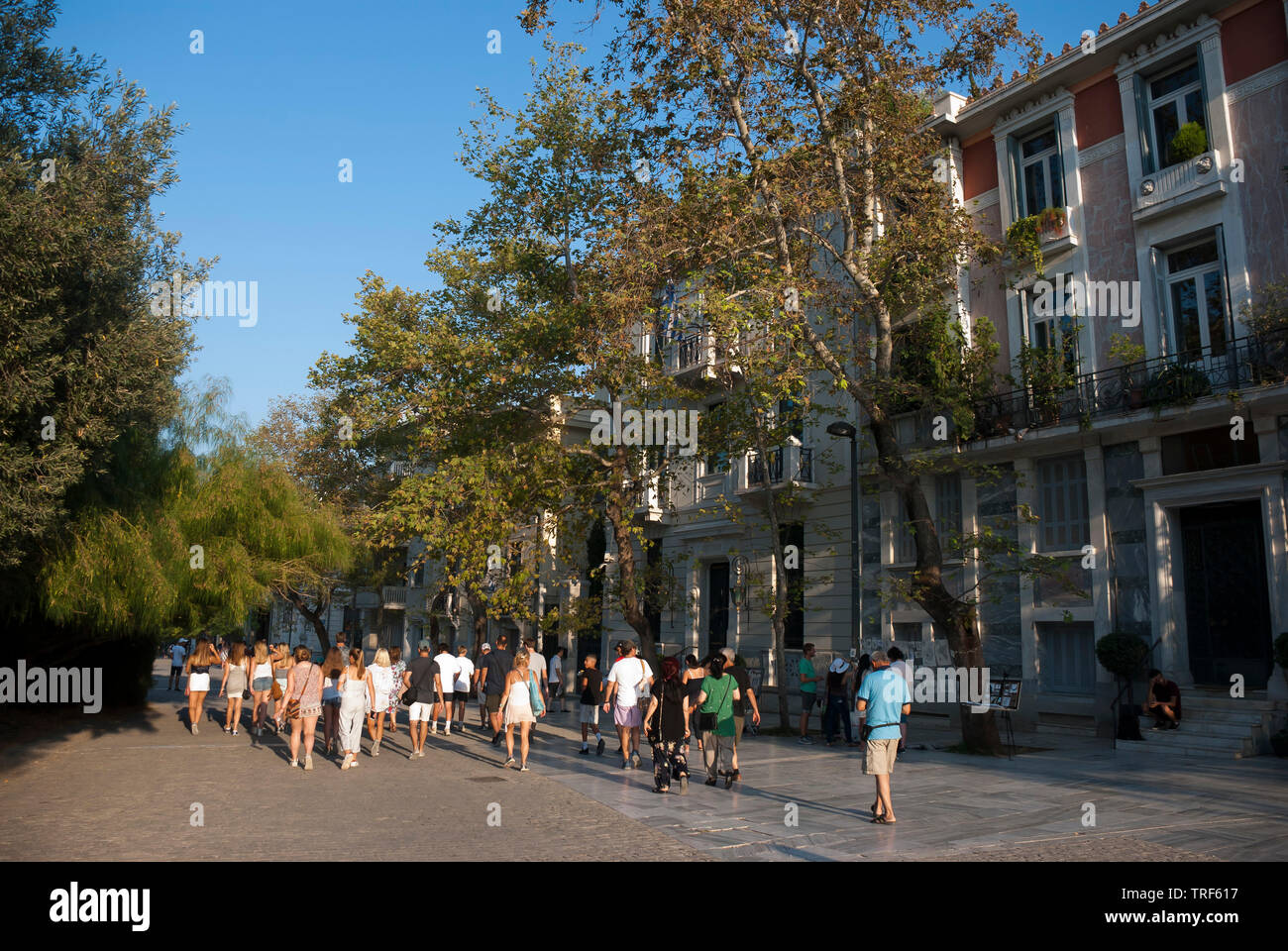 Tourists strolling in Athens Stock Photo - Alamy