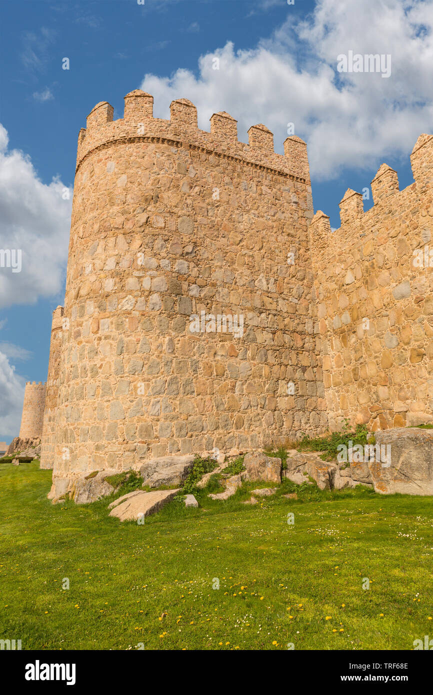 Ancient fortification of Avila, Castile and Leon, Spain Stock Photo - Alamy