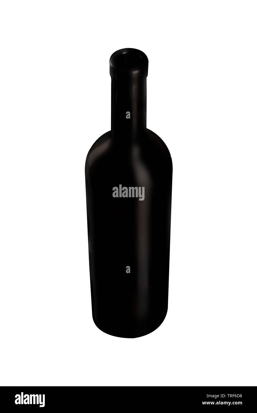 Red wine bottle mockup Cut Out Stock Images & Pictures - Alamy