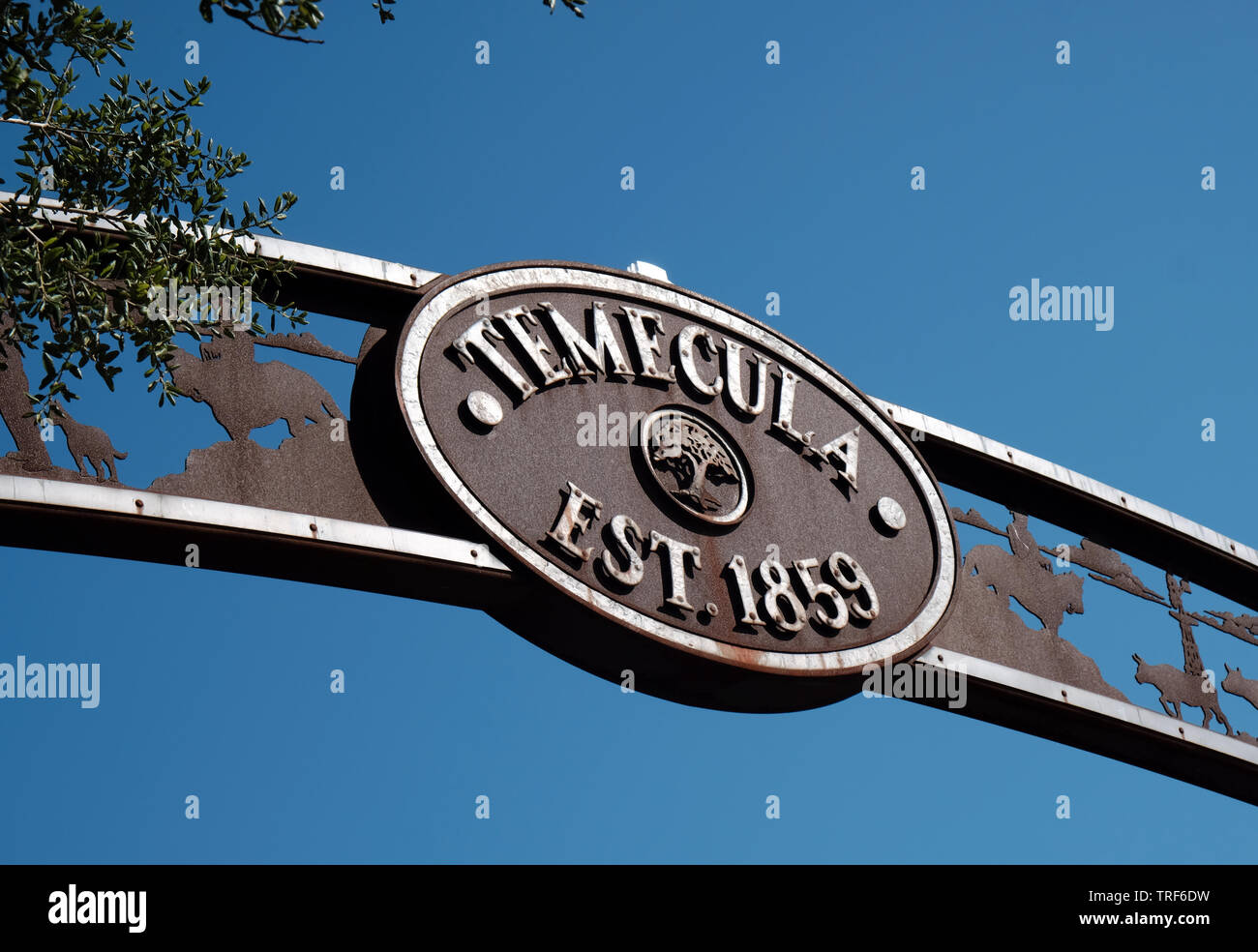Old town Temecula sign Stock Photo - Alamy