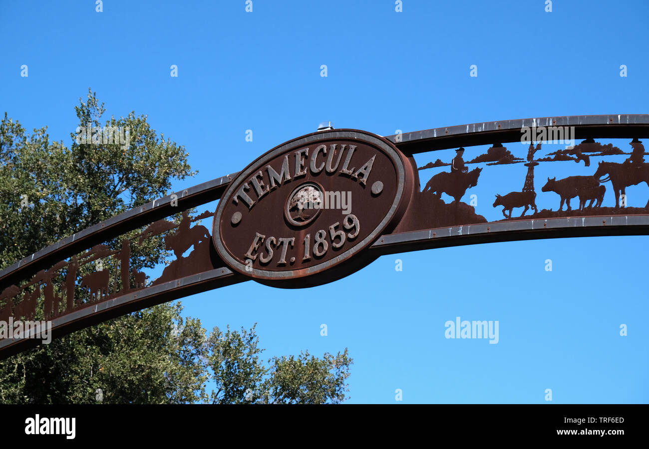 Old town Temecula sign Stock Photo - Alamy