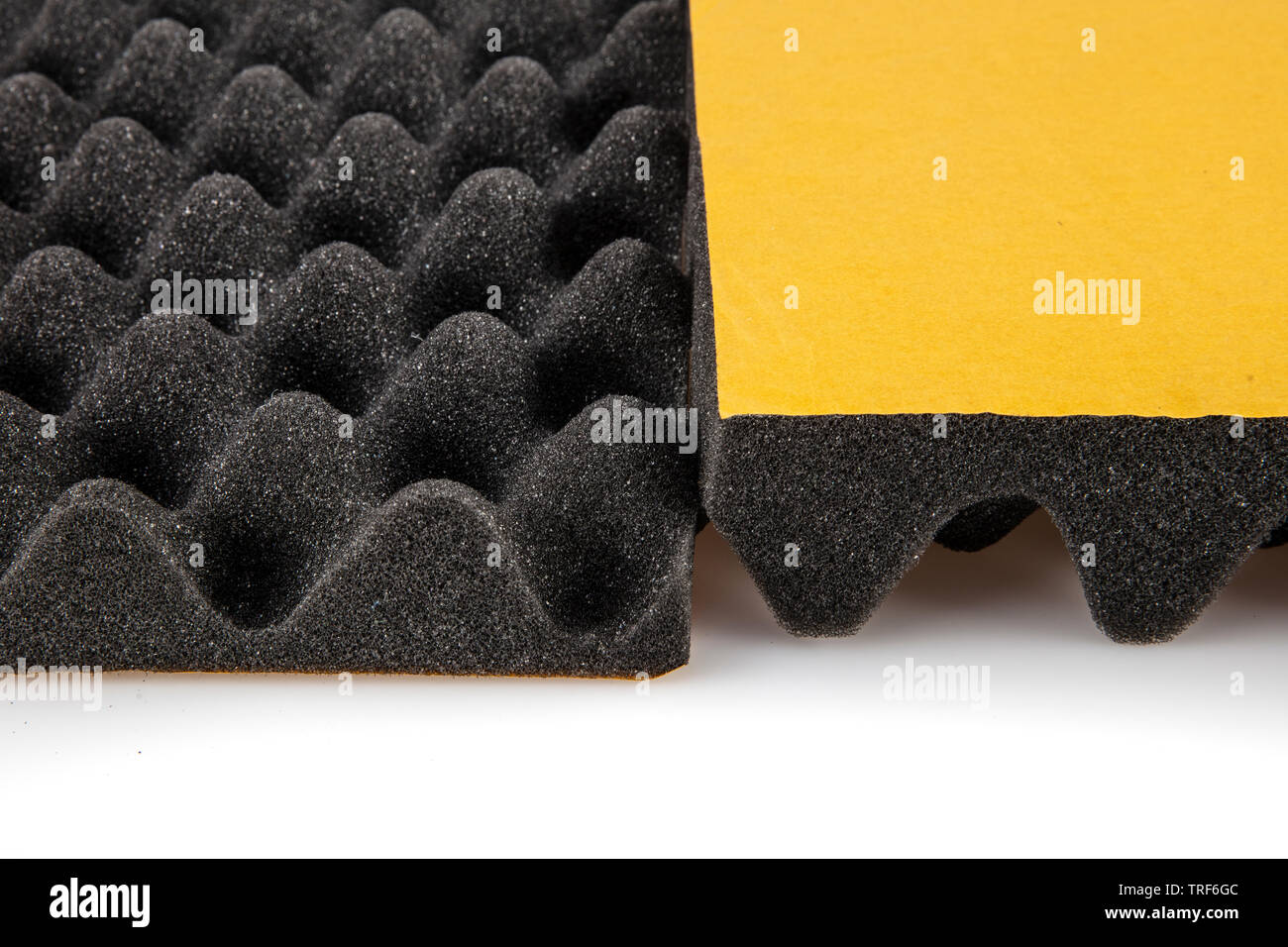The pattern of the soundproof panel of polyurethane foam. Acoustic foam ...