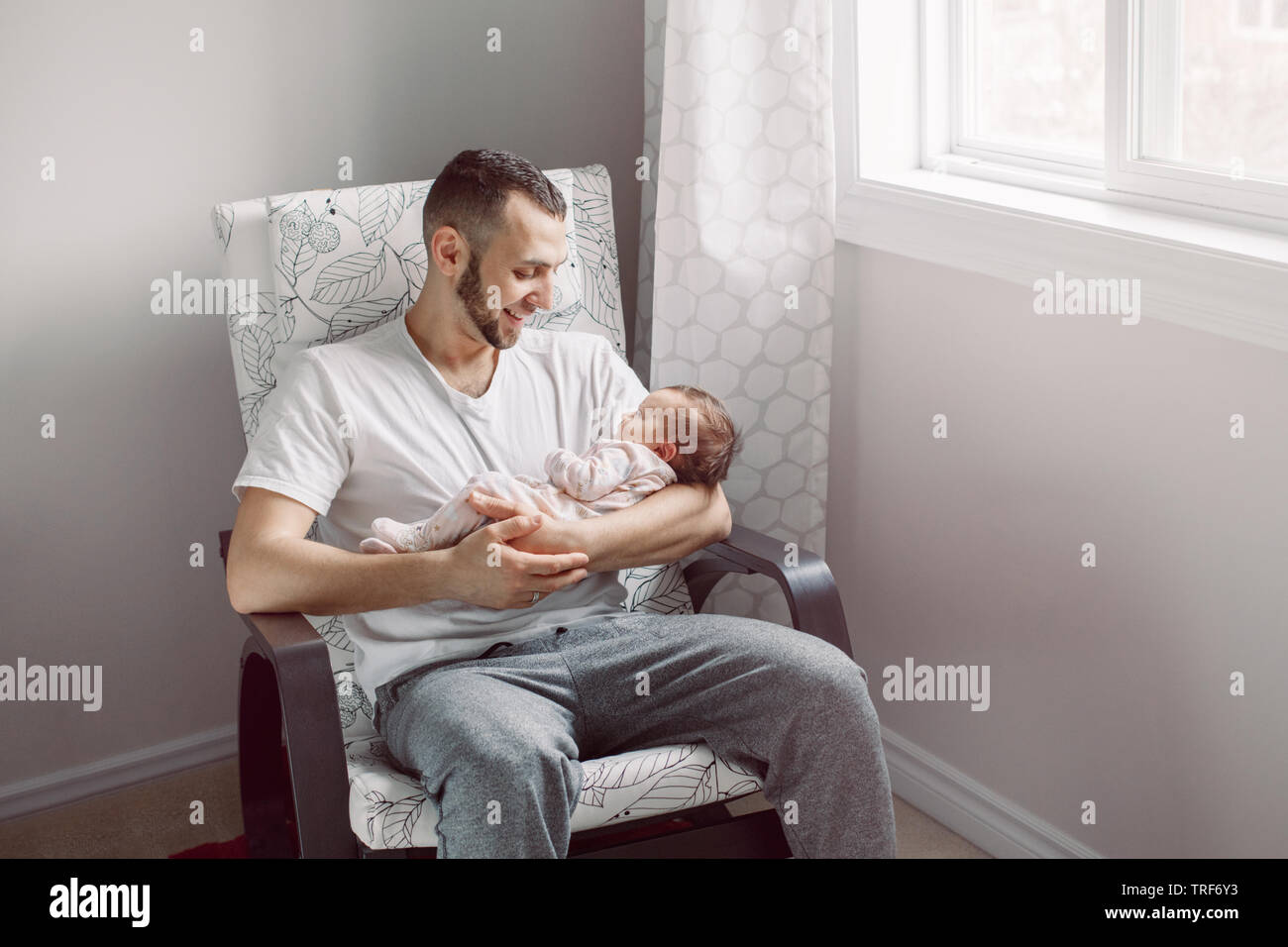 Father Daughter Sitting In Rocking High Resolution Stock Photography ...