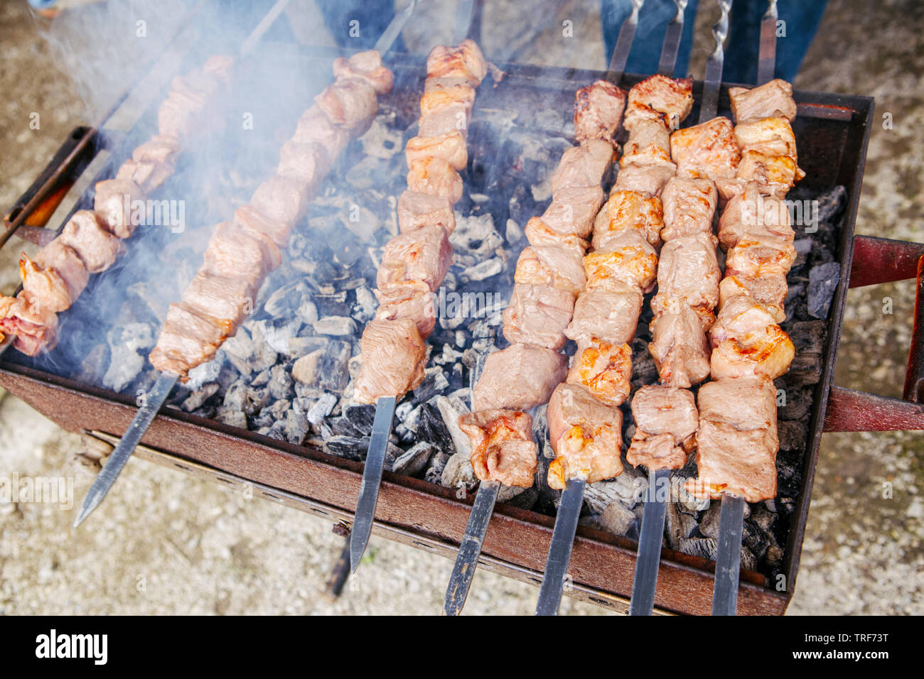 Cooking charcoal brazier hi-res stock photography and images - Alamy