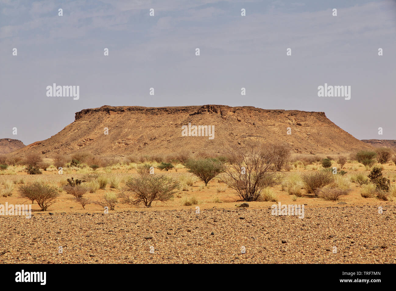 Kingdom Kush - the ruins of the Temple in the desert of the Sudan Stock ...