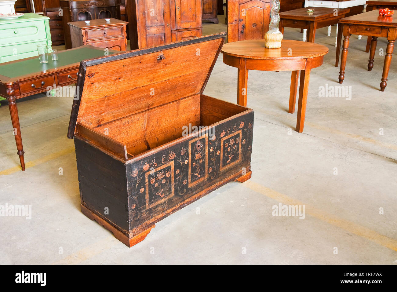 Old decorated chest in hi-res stock photography and images - Alamy