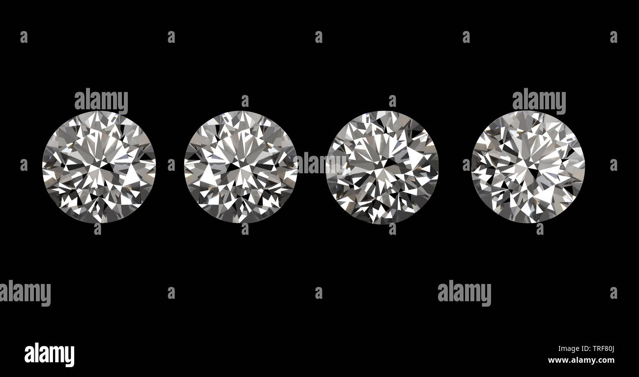 STILL LIFE OF A GROUP OF DIAMONDS Stock Photo - Alamy