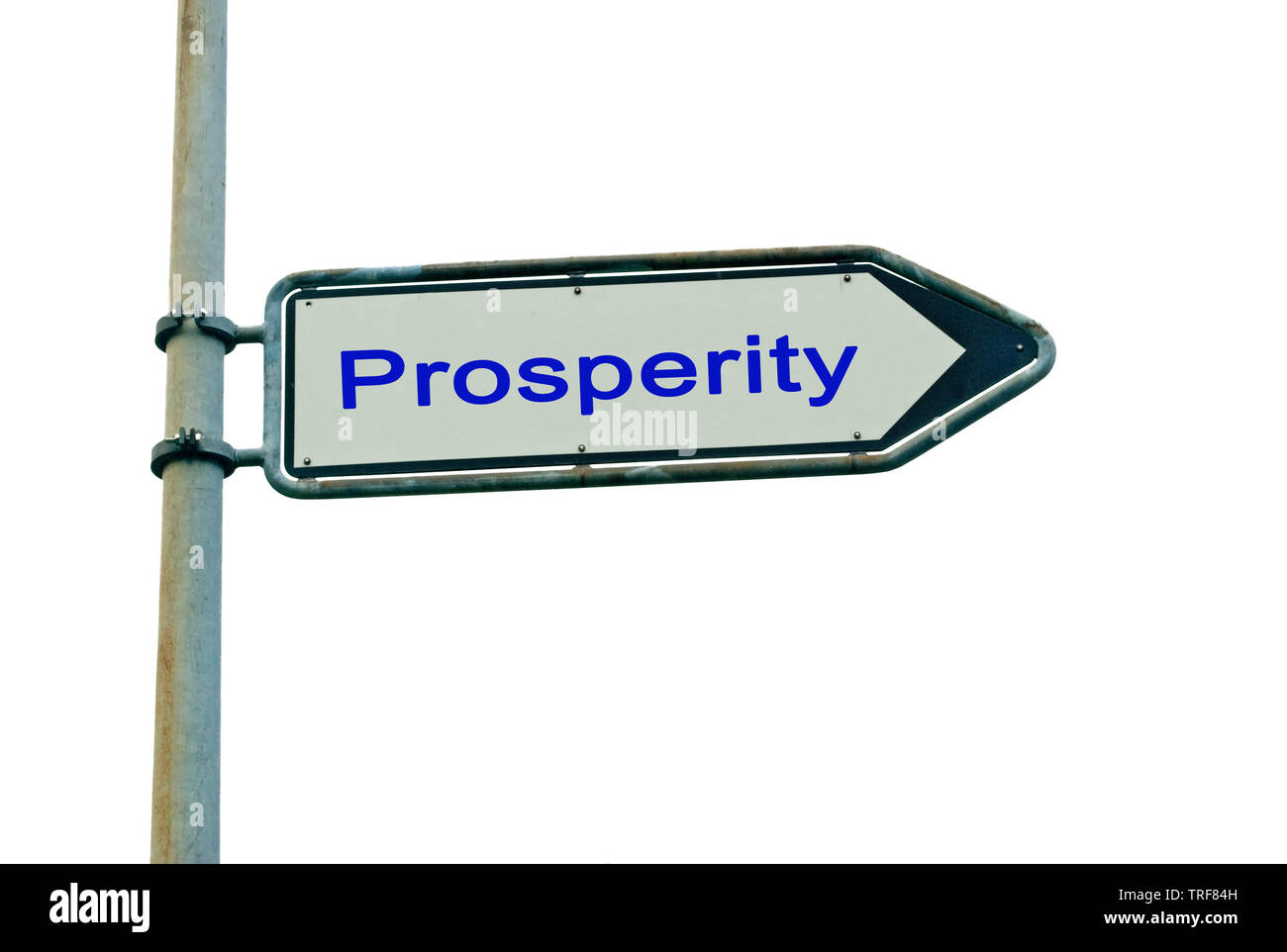 Road sign to prosperity Stock Photo - Alamy