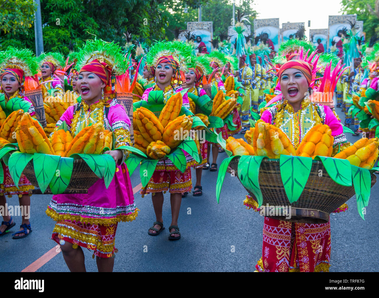 Participants in the Aliwan fiesta in Manila Philippines Stock Photo - Alamy