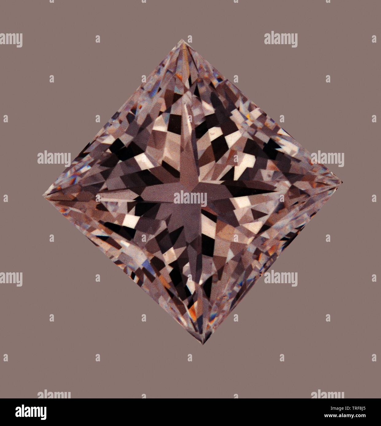 STILL LIFE OF A SQUARE SHAPED DIAMOND Stock Photo - Alamy