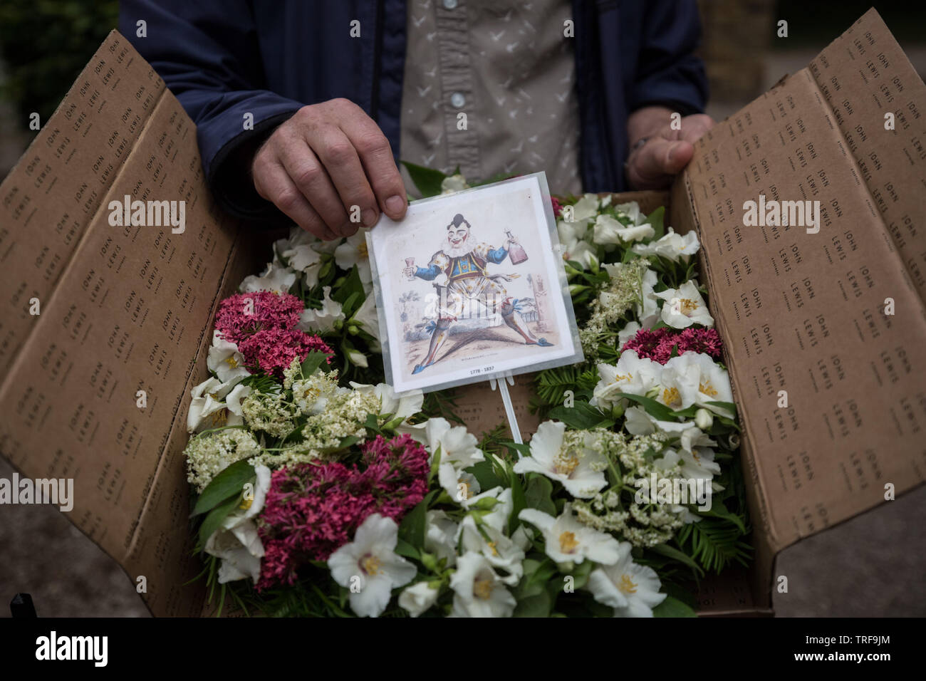 Annual Joseph Grimaldi Clown Memorial Day gathering at his grave in ...