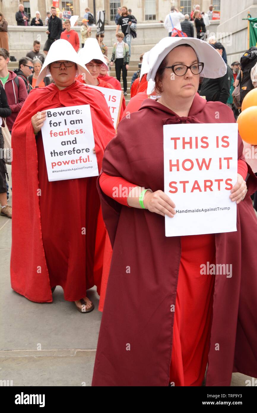 Handmaids tale protest uk hi-res stock photography and images - Alamy