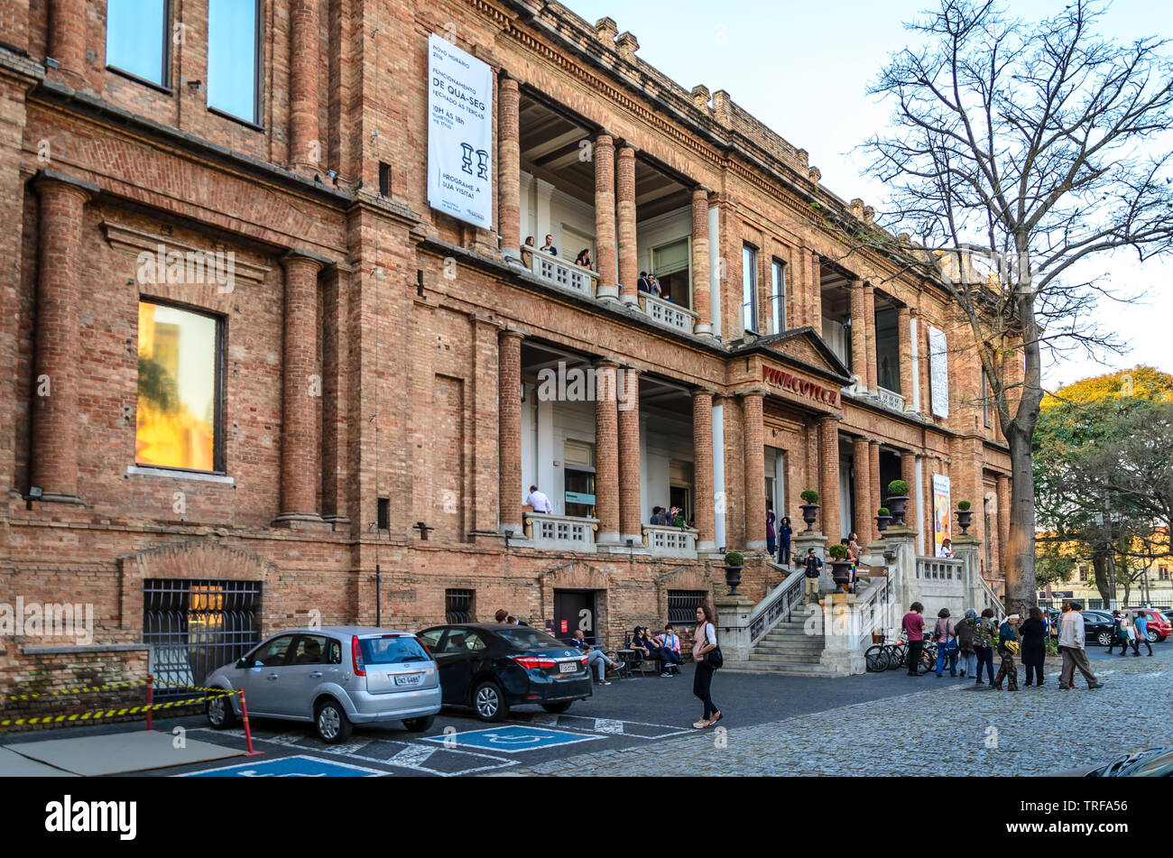 SAO PAULO , BRAZIL 14 JULY 2018 ; The Pinacoteca .Visual arts museum ...