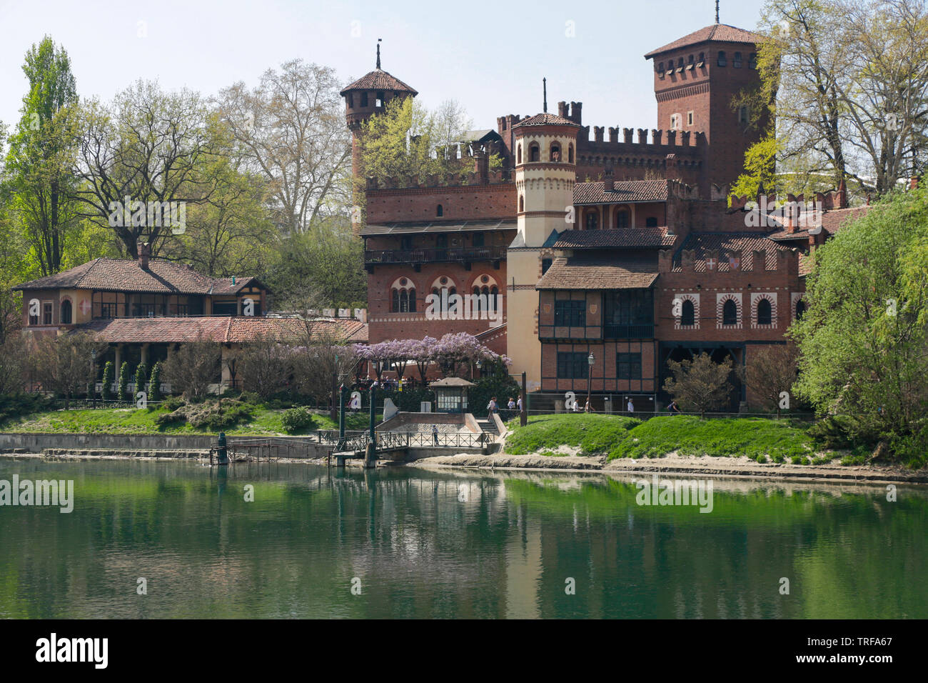 Borgo Medievale, historic castle in the north-west Italian city of ...