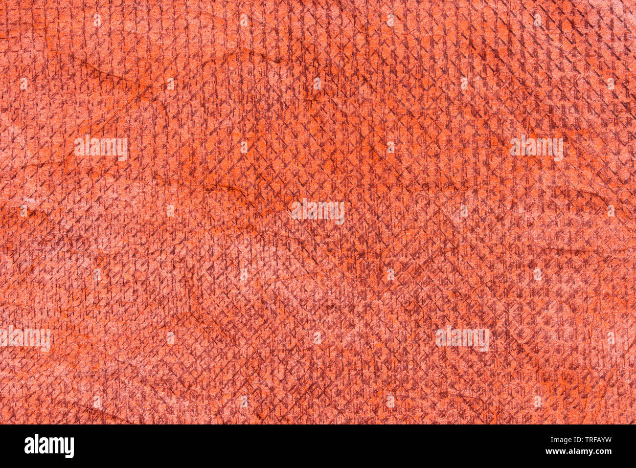 orange crayon pattern on creased paper background texture Stock Photo ...