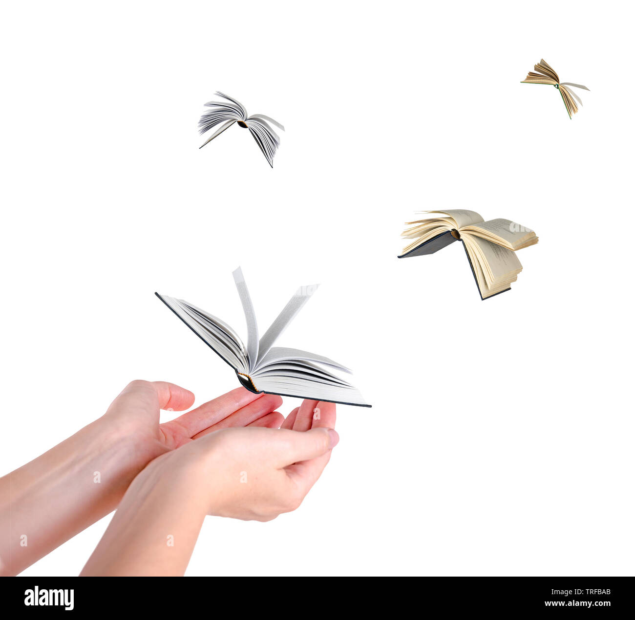 Female genius flying hi-res stock photography and images - Alamy