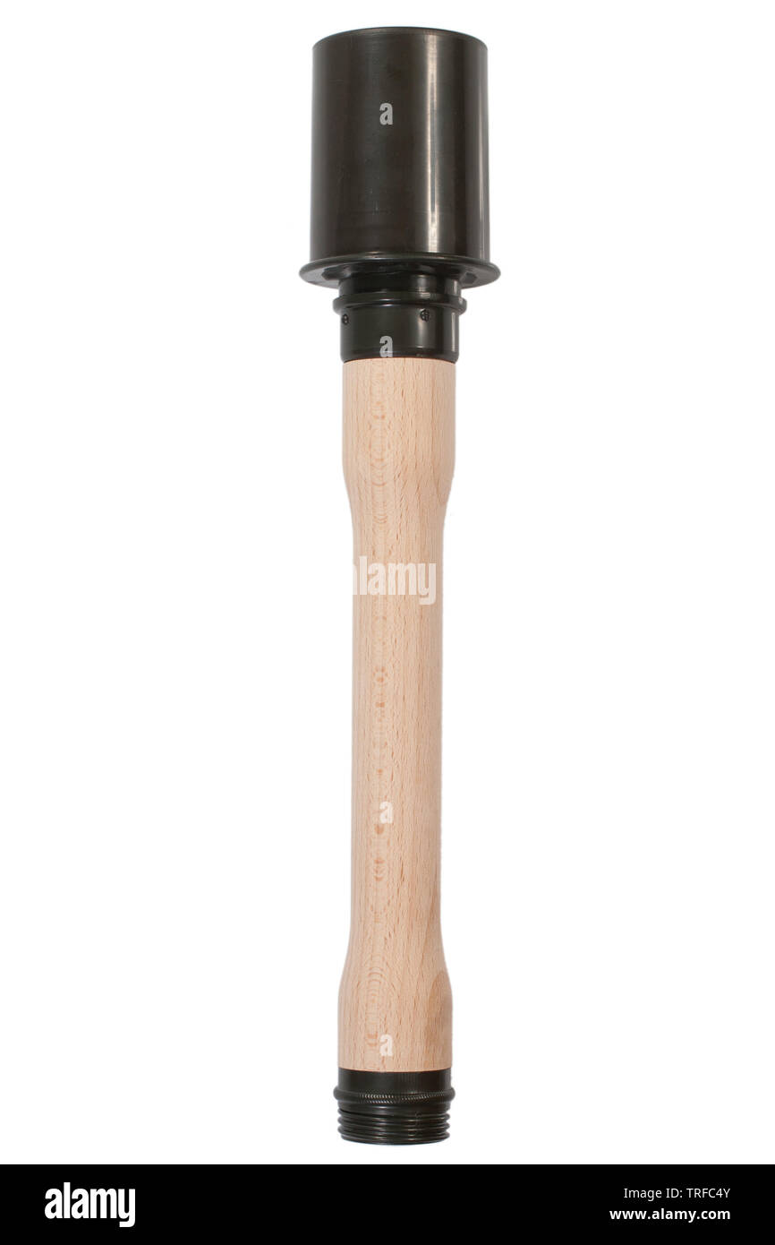 The Stielhandgranate (German for "stalk hand grenade") a German hand ...
