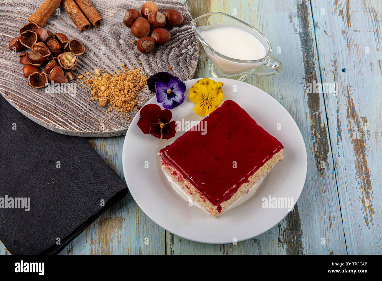 Turkish Traditional Trilece Caramel Dairy Dessert Cake. Sweet ...