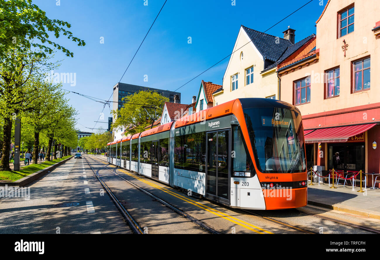 Bergen light rail Stock Photo - Alamy