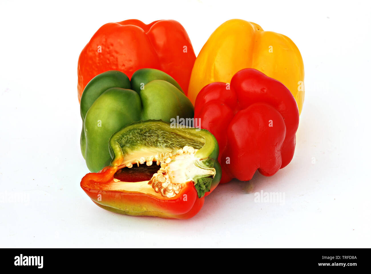 Longitudinal section of red pepper hi-res stock photography and images ...