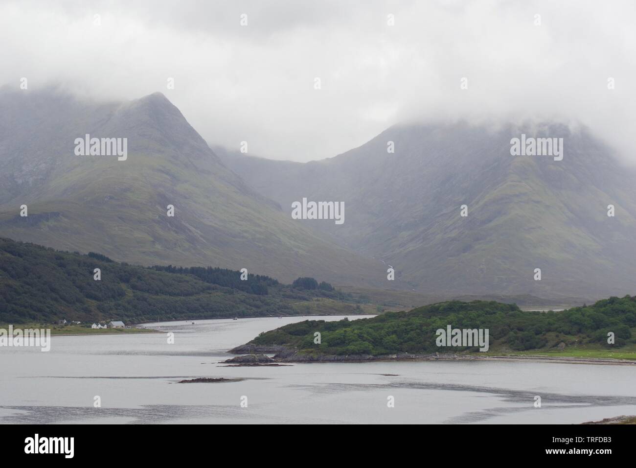 Autumn Storm Clouds over the Black Cuillin Mountain Range. Isle of Skye ...