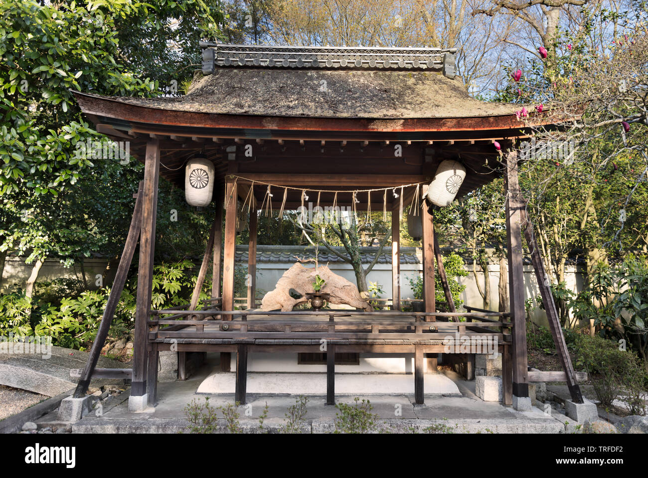 Shrine in the Gardens of the Imperial Palace, Kyoto, Japan Stock Photo ...