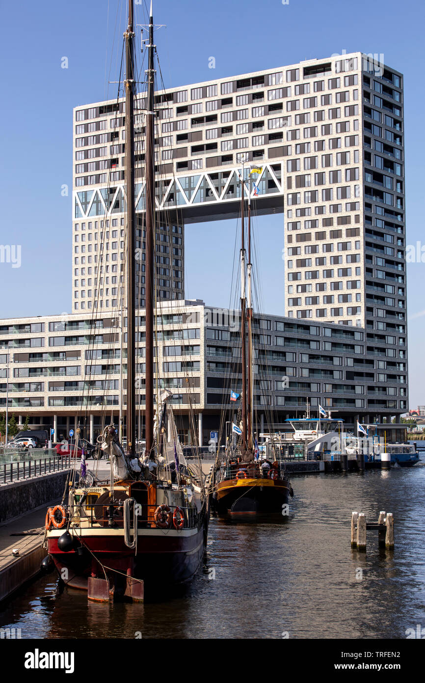 Amsterdam, Netherlands, Pontsteiger complex in the former wooden port ... Amsterdam, Netherlands, Pontsteiger complex in the former wooden port ...