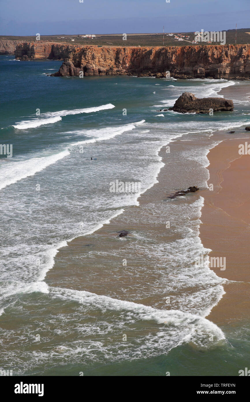 Portugal, Algarve, Sagres, Praia do Tonel, beach Stock Photo - Alamy