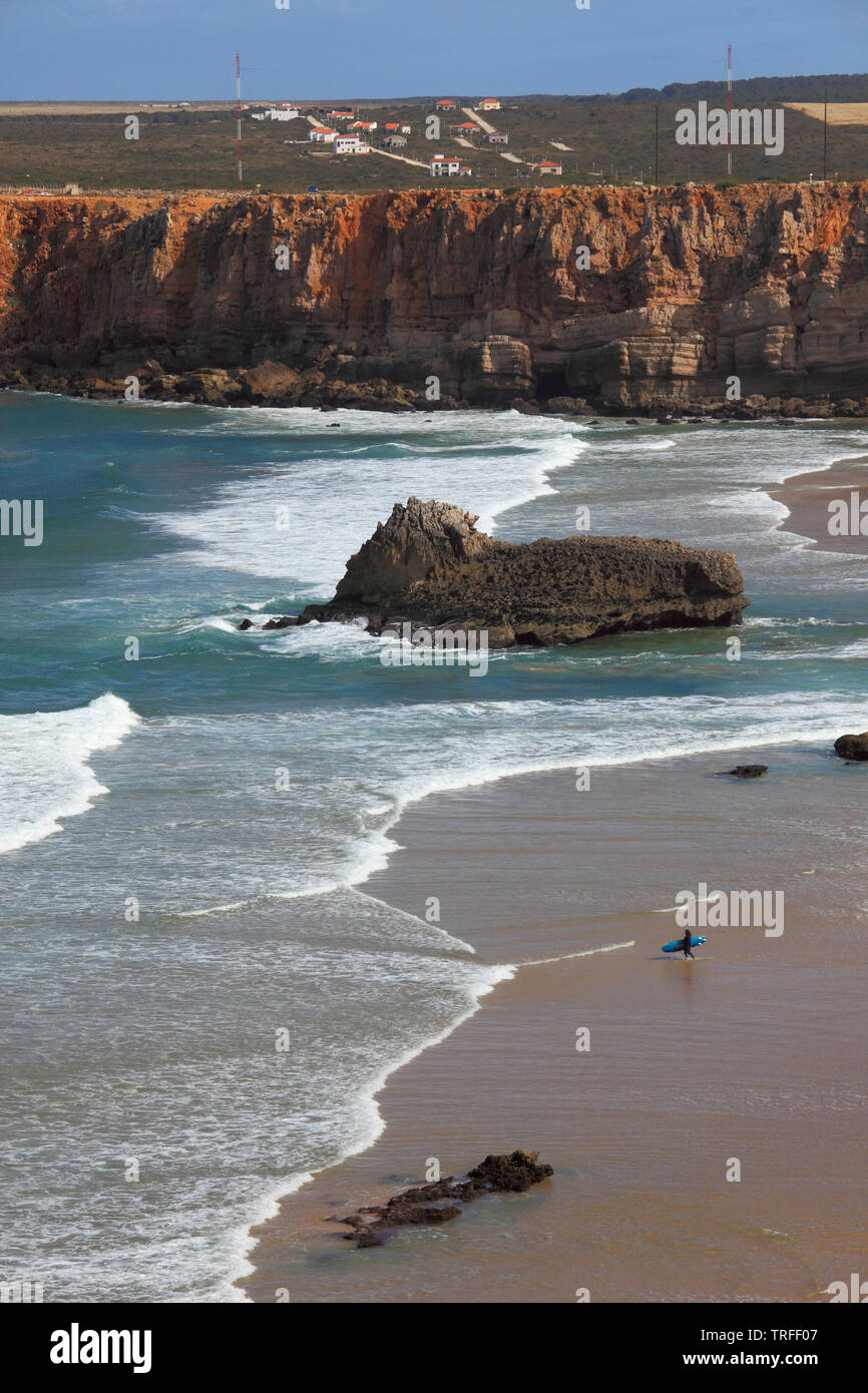 Portugal, Algarve, Sagres, Praia do Tonel, beach Stock Photo - Alamy