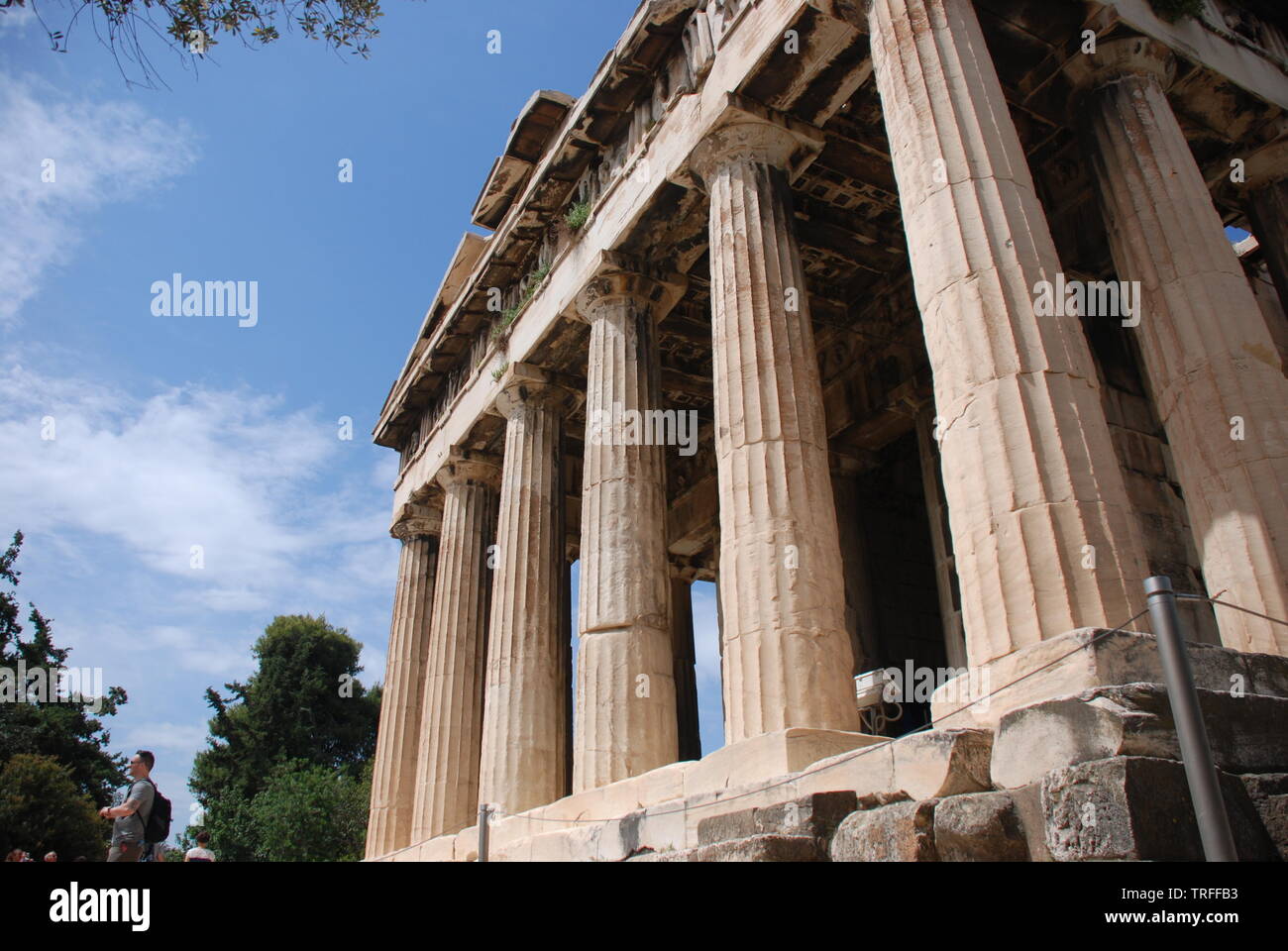 The temple of Hephaestus at the Ancient Athenian Agora in Athens ...
