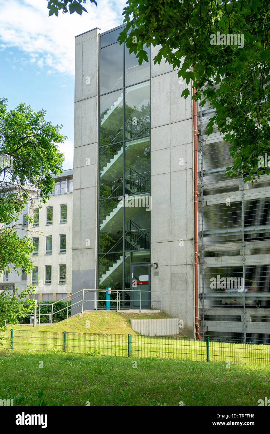 levels of a car park building - stairs Stock Photo - Alamy