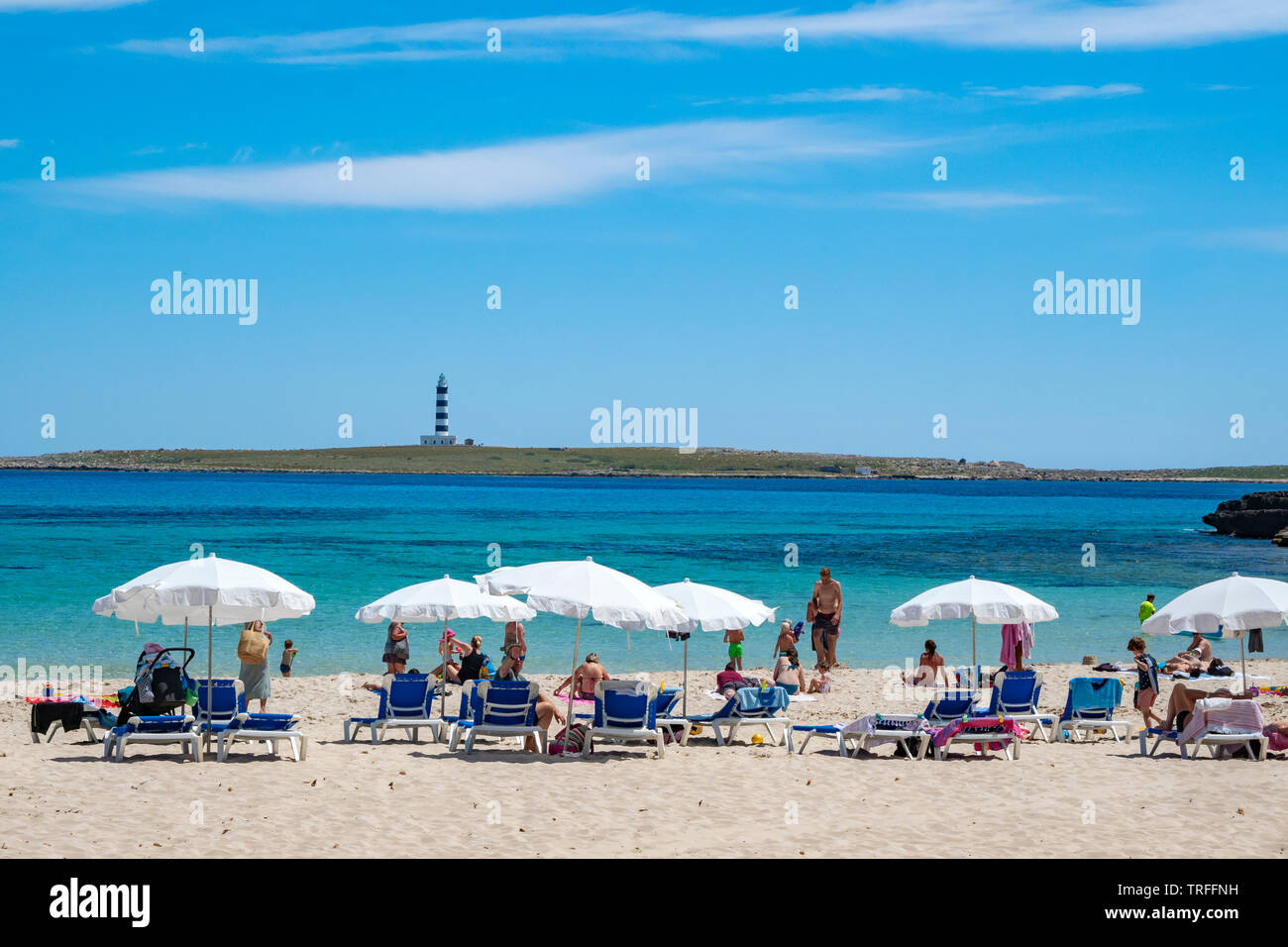 Punta Prima, Menorca, Baleric Islands, Spain Stock Photo - Alamy