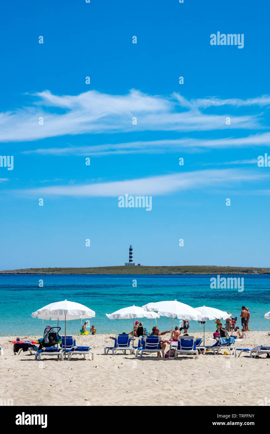 Punta Prima, Menorca, Baleric Islands, Spain Stock Photo - Alamy