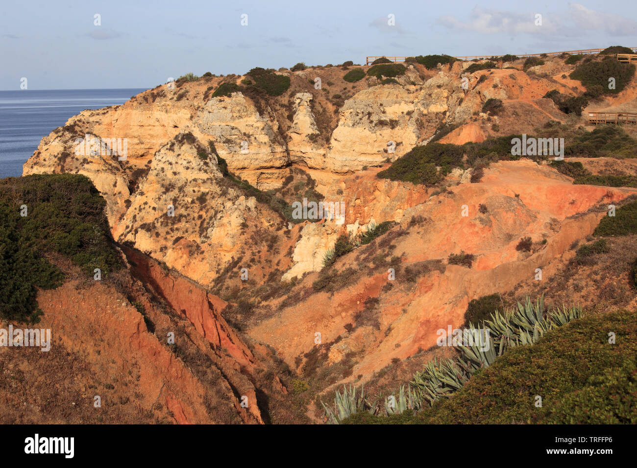 Portugal, Algarve, Lagos, Ponta da Piedade, cliffs, scenery Stock Photo ...