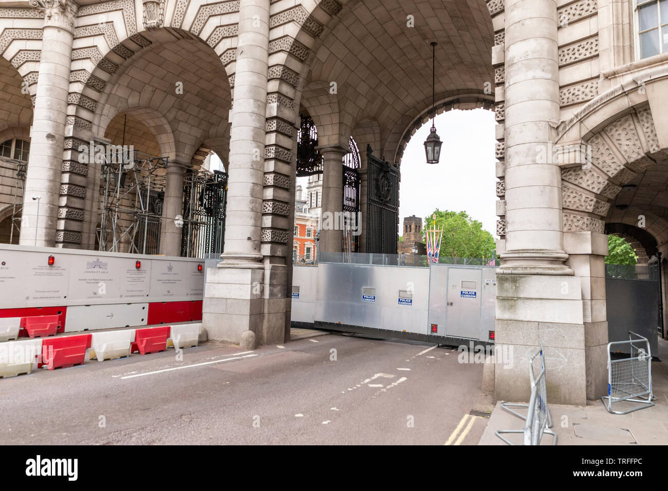 Admiralty Arch during the State Visit of US President Donald Trump with ...