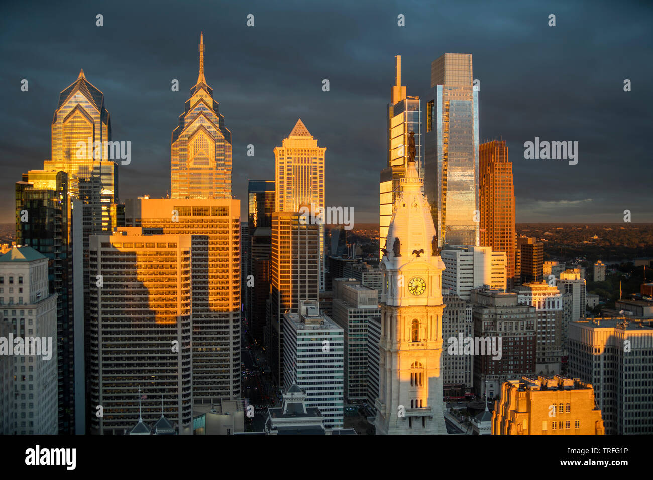 DOWNTOWN SKYLINE PHILADELPHIA PENNSYLVANIA USA Stock Photo - Alamy