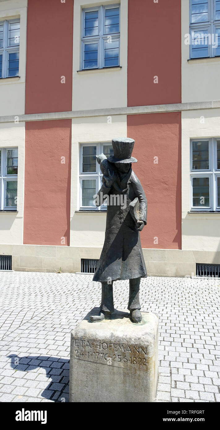 Statue of ETA Hoffmann Bamberg, Bavaria, Germany, EU Stock Photo - Alamy