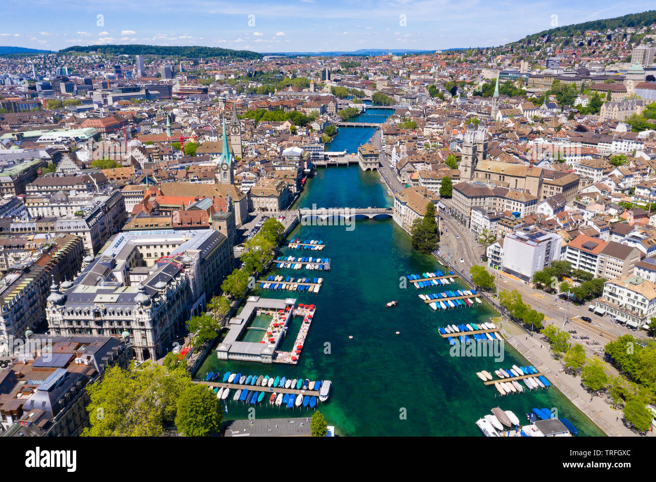 Zurich aerial view hi-res stock photography and images - Alamy