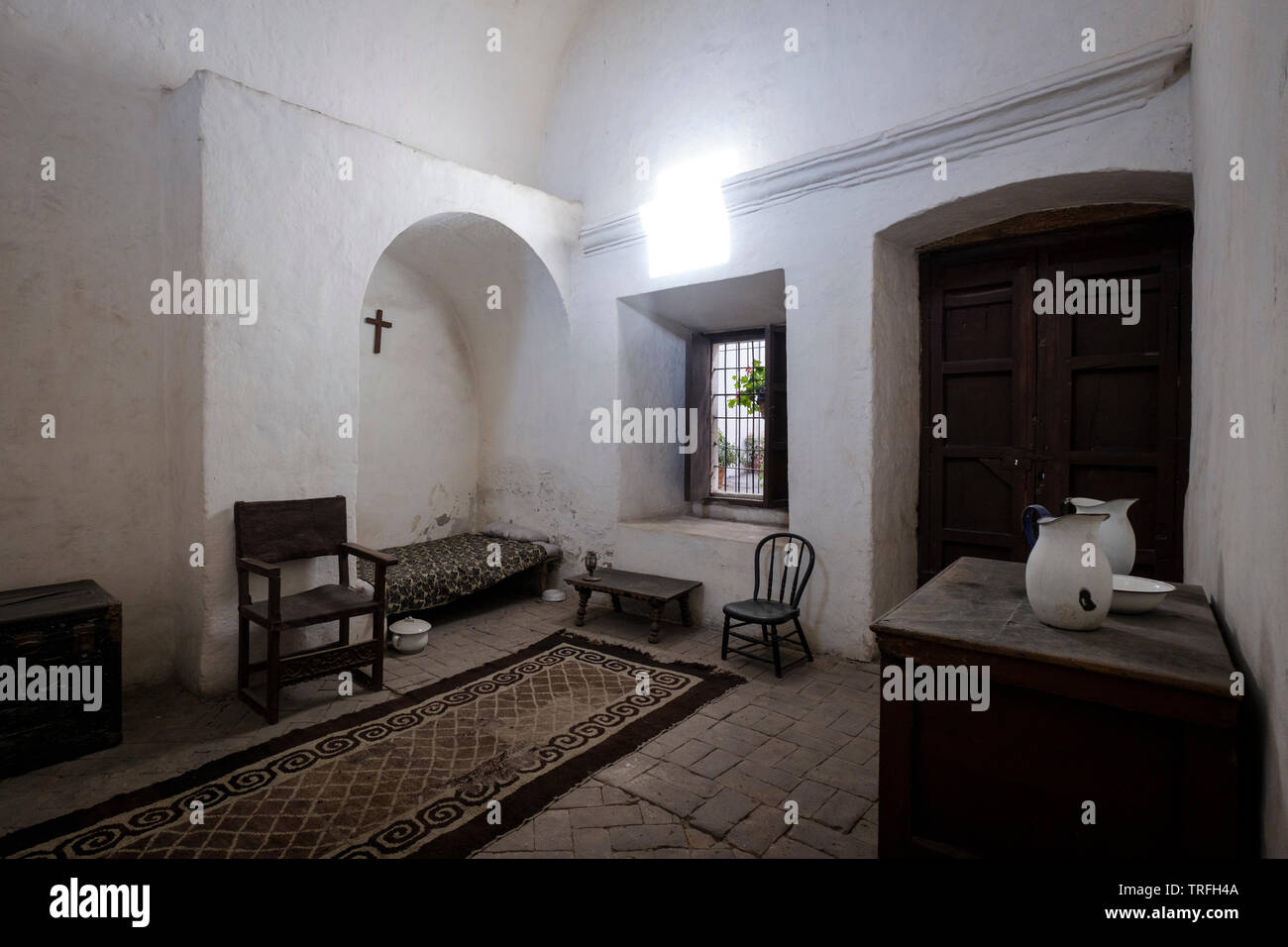 Cloistered nun chamber at Monastery of Santa Catalina also known as ...