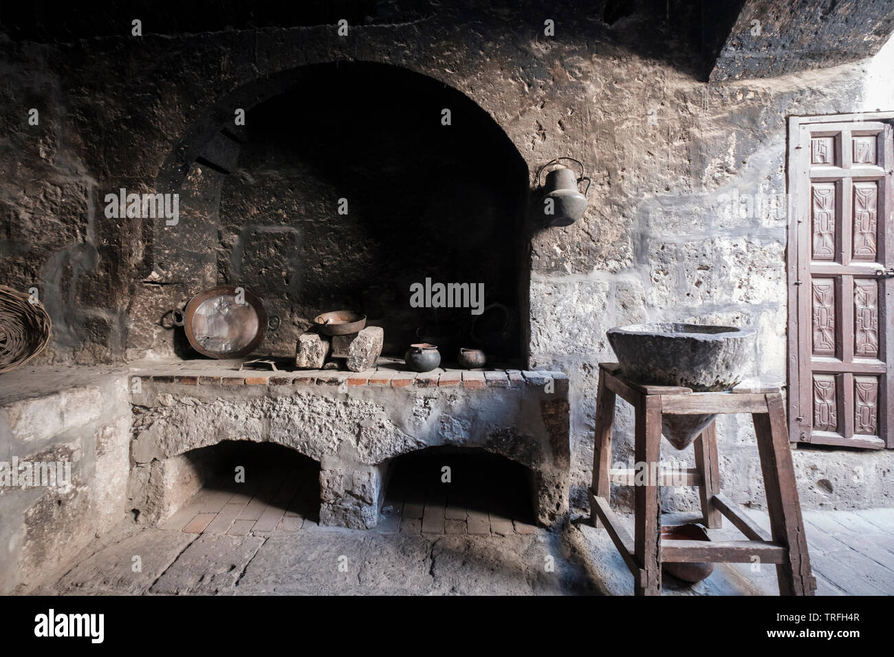 Kitchen at Monastery of Santa Catalina de Siena also known as Convent ...