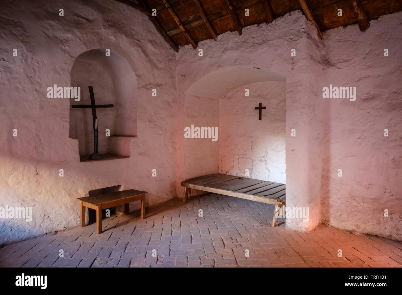 Cloistered nun chamber at Monastery of Santa Catalina also known as ...