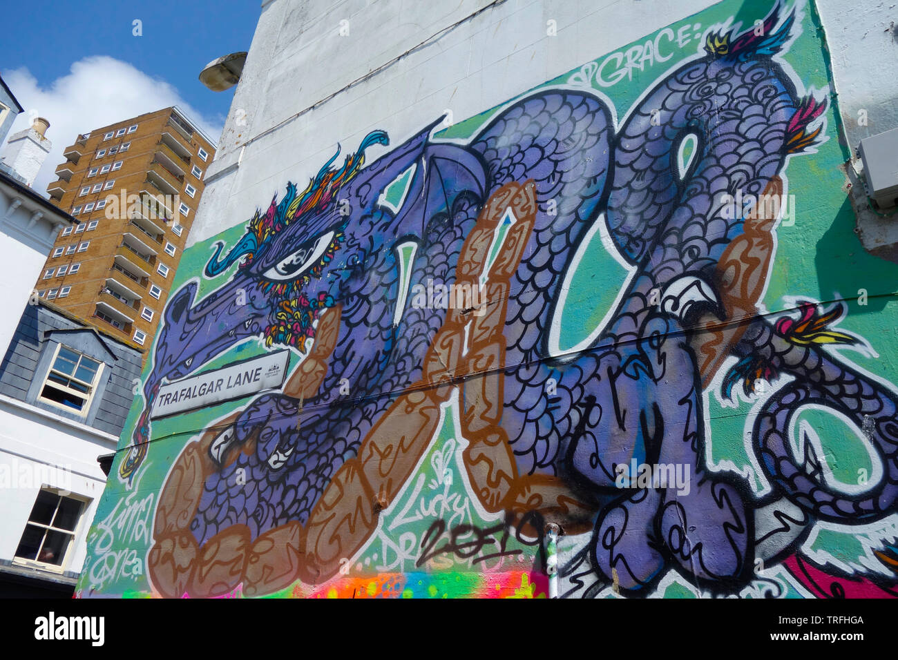 Brighton lanes painting hi-res stock photography and images - Alamy