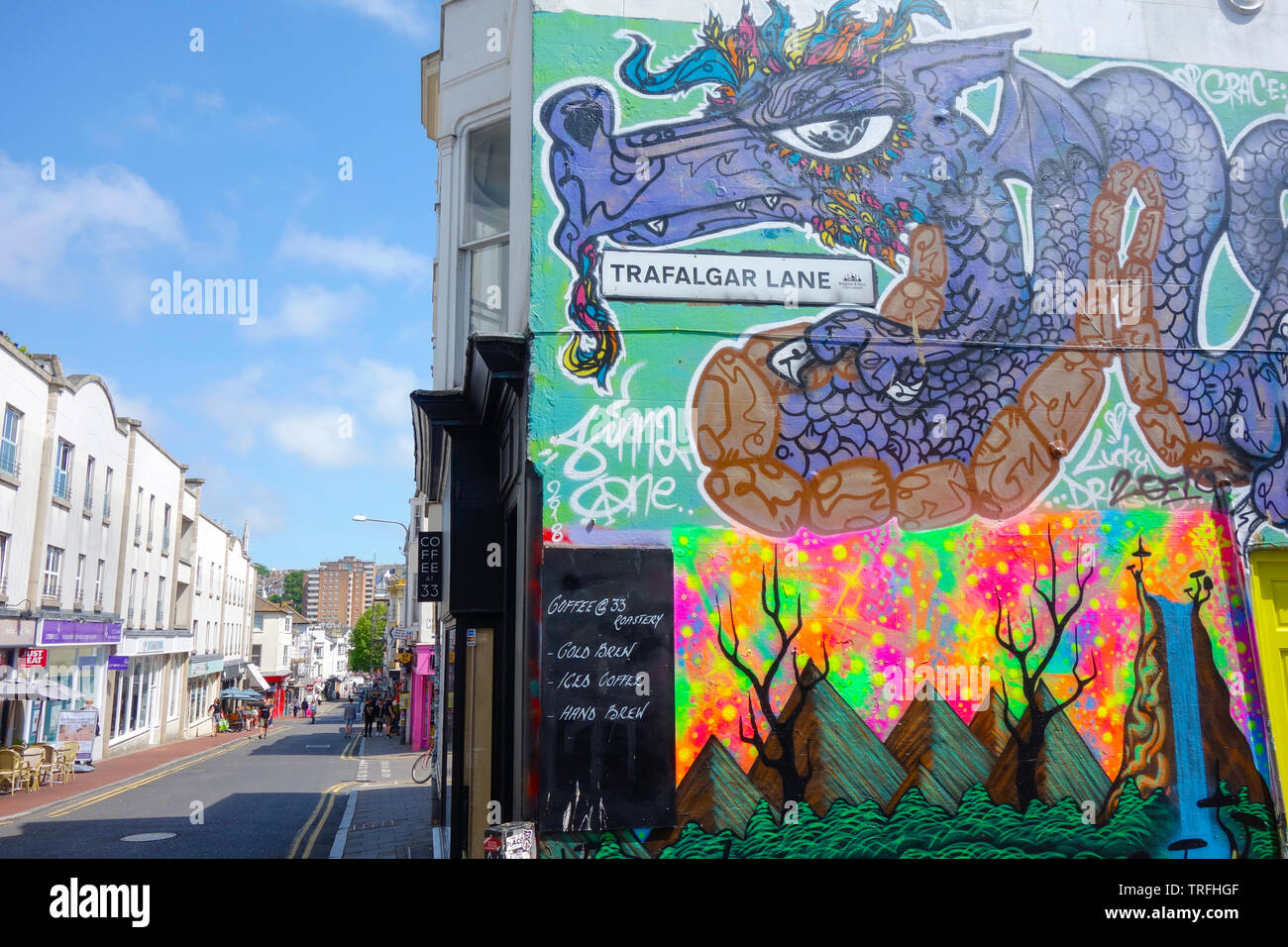 Street Art Mural Brighton Stock Photos & Street Art Mural Brighton ...